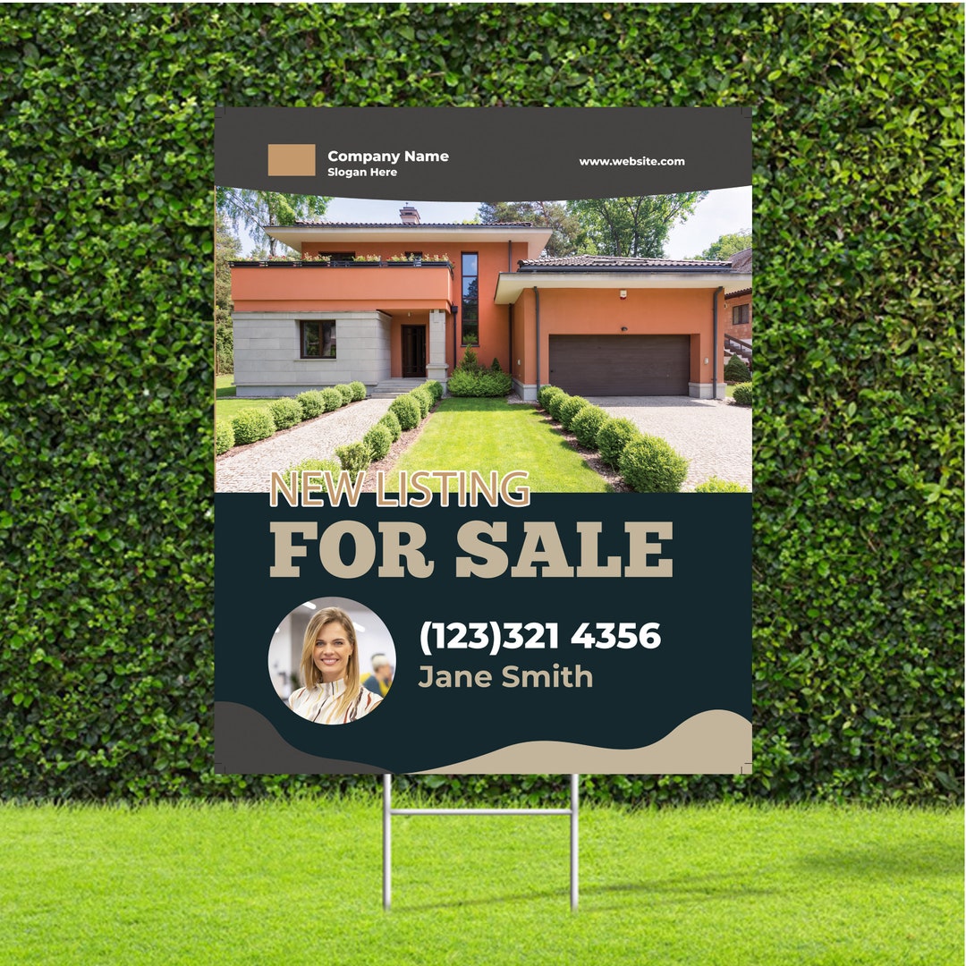 New Listing for Sale / Lease / Rent Real Estate Agent Broker Sign 18 ...