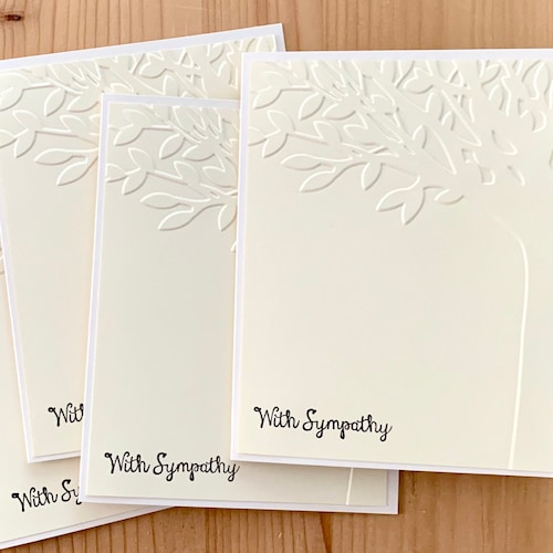 6 Handmade Sympathy Cards. Blank Sympathy Greeting Card Set - Etsy