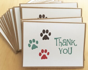 Dog thank you note | Etsy