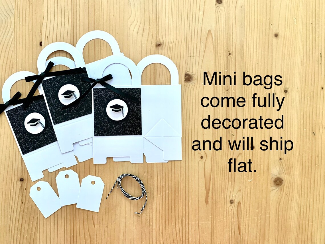 Graduation MINI Bag. Graduation Cap Party Favor. Gift Card - Etsy