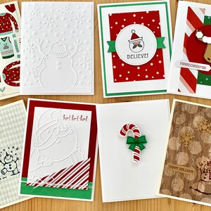 Handmade Christmas Cards. Set of 10 Holiday Greeting Cards - Etsy
