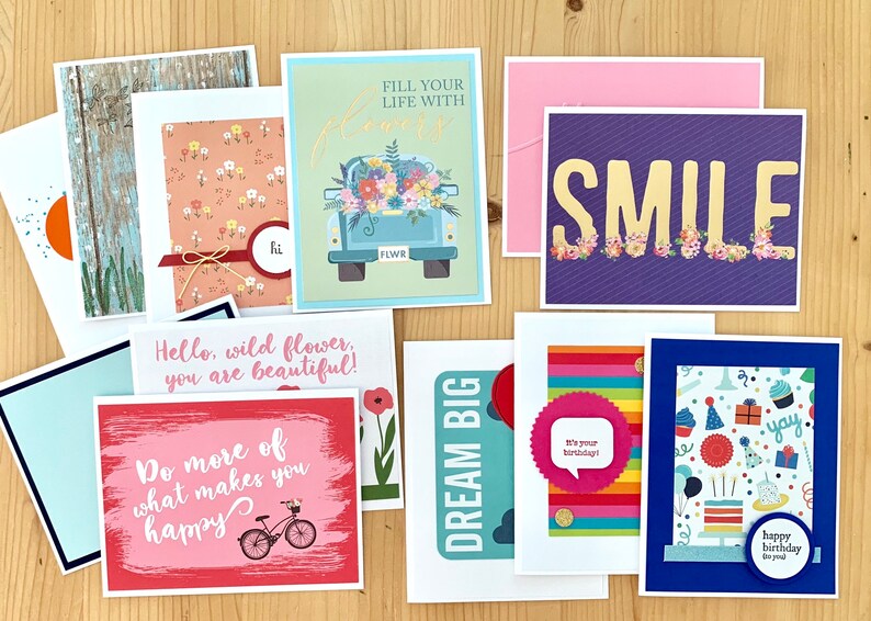 12ct Handmade Card Variety Pack. Blank Greeting Card | Etsy