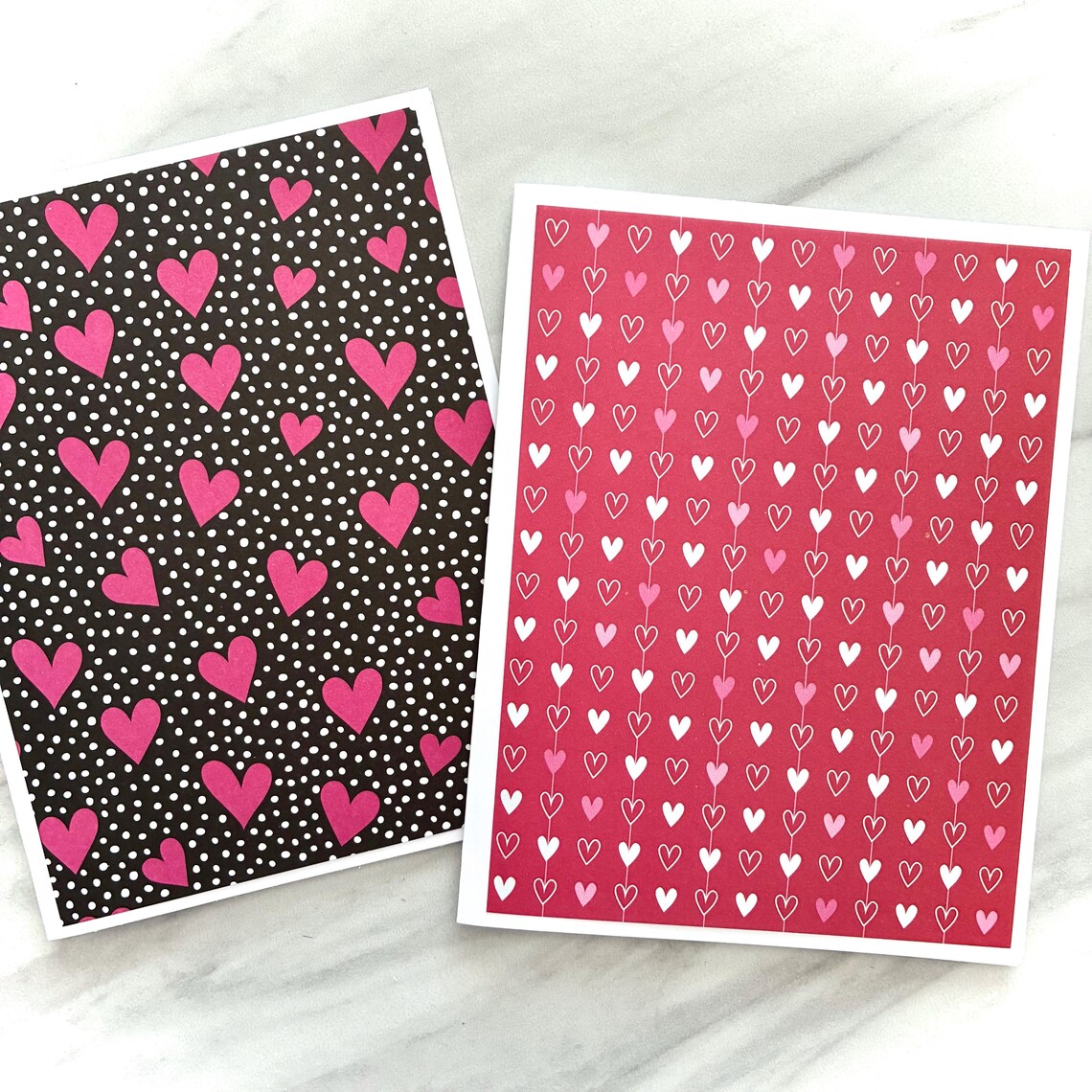 Valentine Greeting Cards. Set of 8, Assorted Love Cards - Etsy