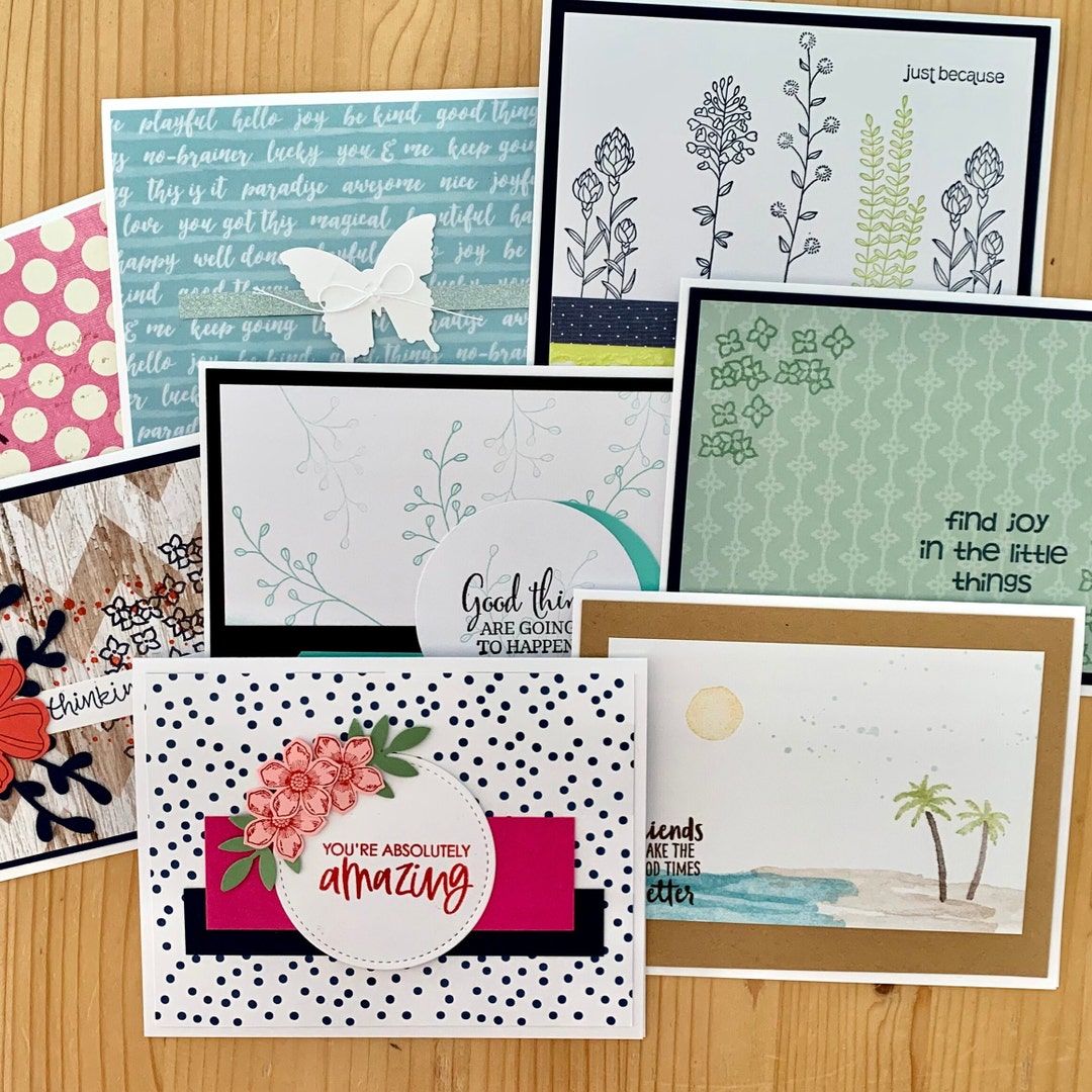 8 Handmade Greeting Cards All Occasion Greeting Cards - Etsy