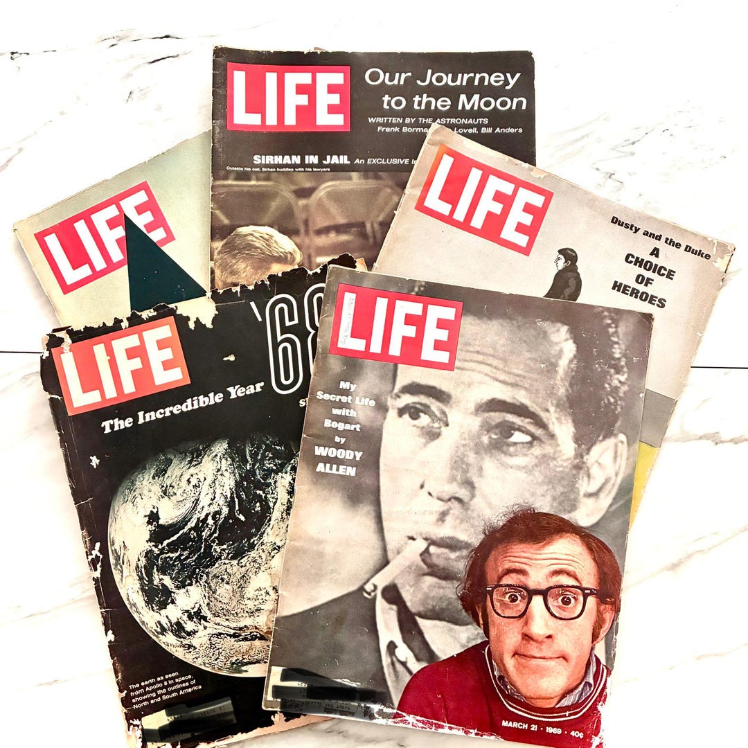 1969 Life Magazines. Your Choice of Edition. Vintage Ephemera for Junk ...
