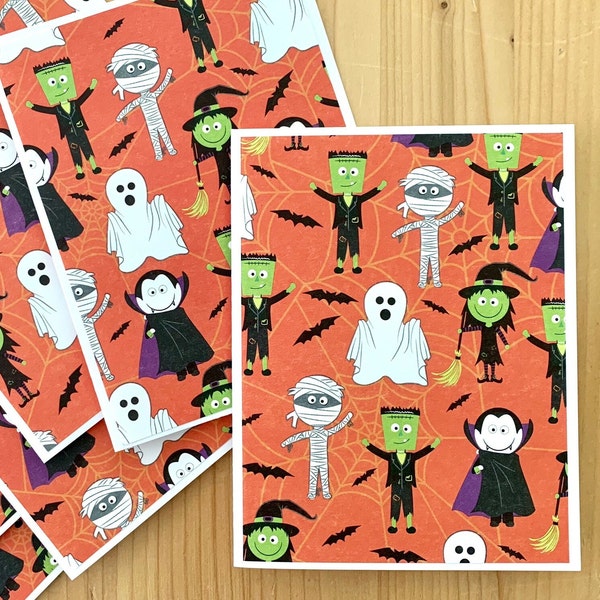 Halloween Note Cards - Etsy