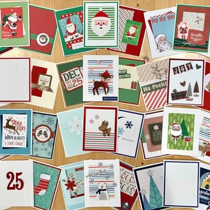 Handmade Christmas Cards. Set of 10 Holiday Greeting Cards - Etsy