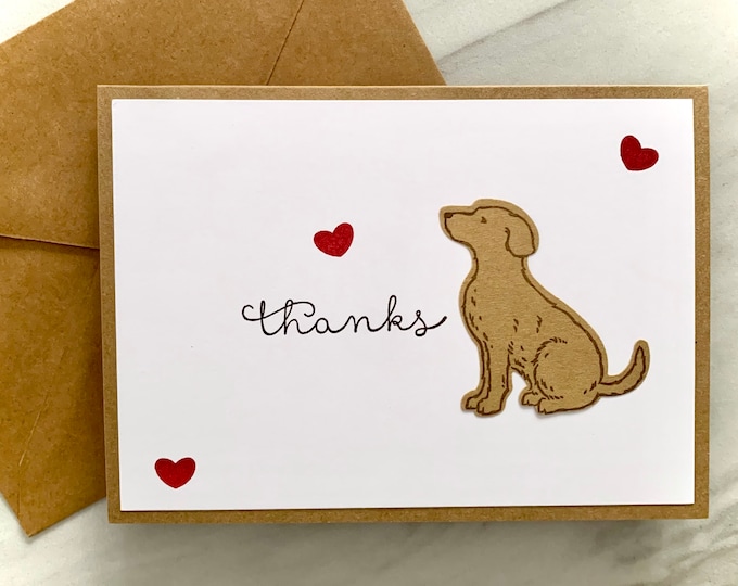 Pack of Ten, Pet Thank You Card, Veterinary Thank You Card, Thank You ...