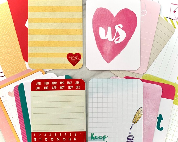 3x4 Journal Cards, Set of 25 Reversible, Double Sided Pocket Cards for ...