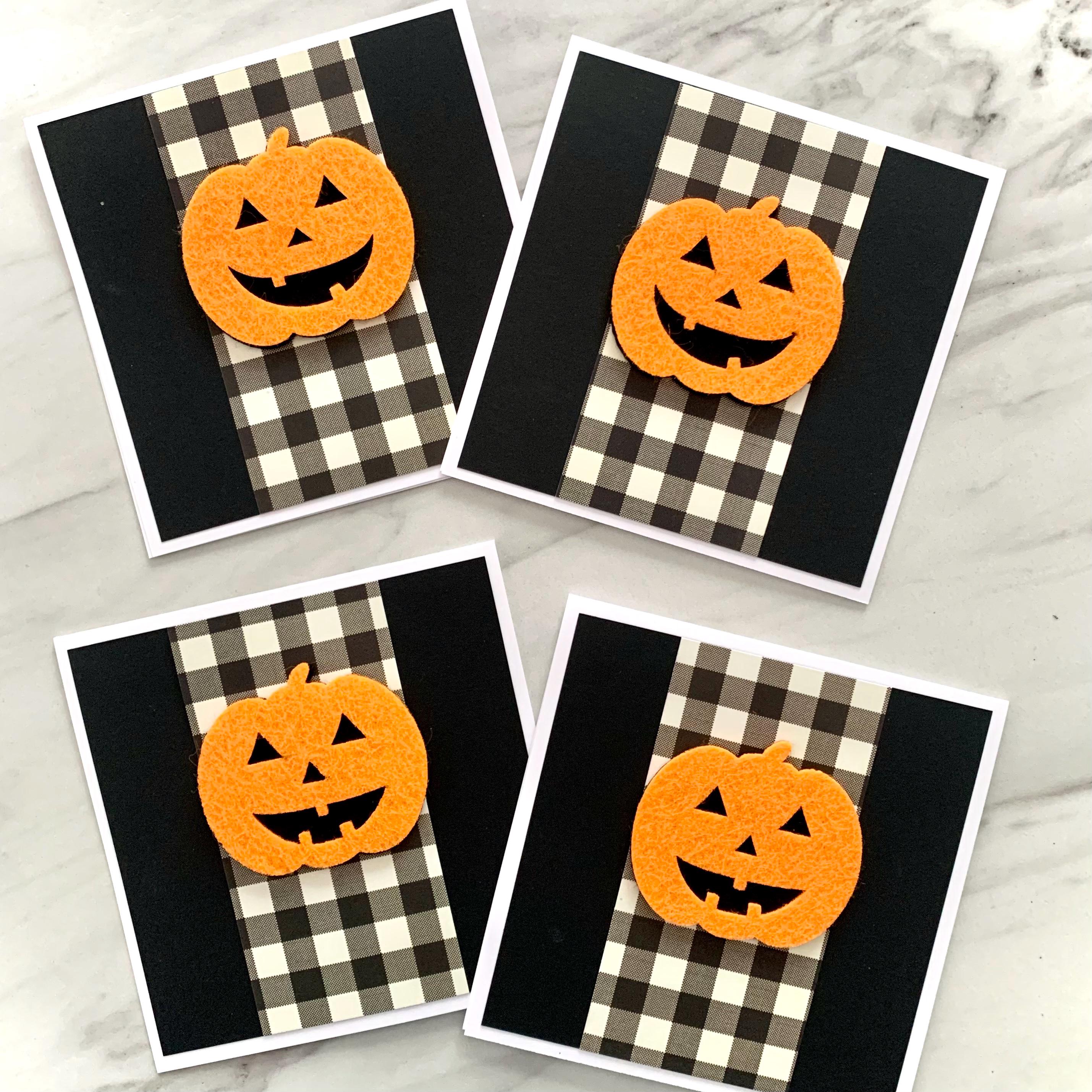 Halloween Gift Tags. Set of 4 Pumpkin Goodie Bag Name Tags - Etsy