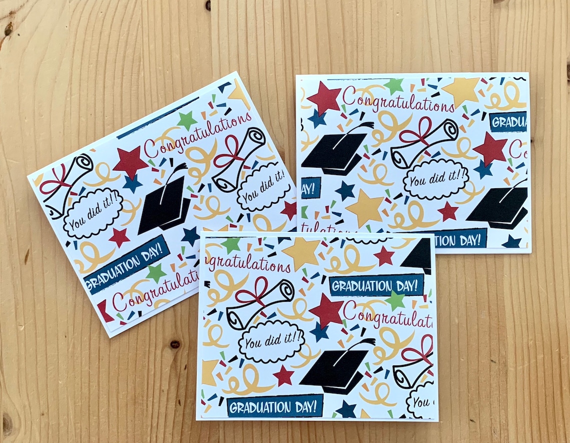 Graduation Cards. Set of 6. Congratulations Graduate Card Set - Etsy