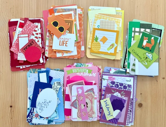 Ephemera Kit 50 Pieces. Select Your Color. Pack of Paper - Etsy