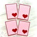 Pink Embossed Heart Cards for Valentine's Day. Set of 4 or 12 - Etsy