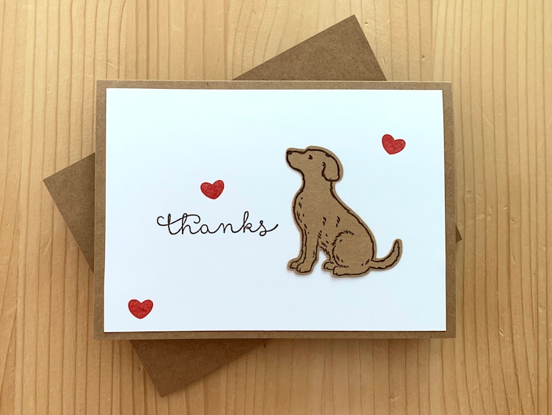 Handmade Dog Thank You Cards. Pet Sitter Thank You - Etsy