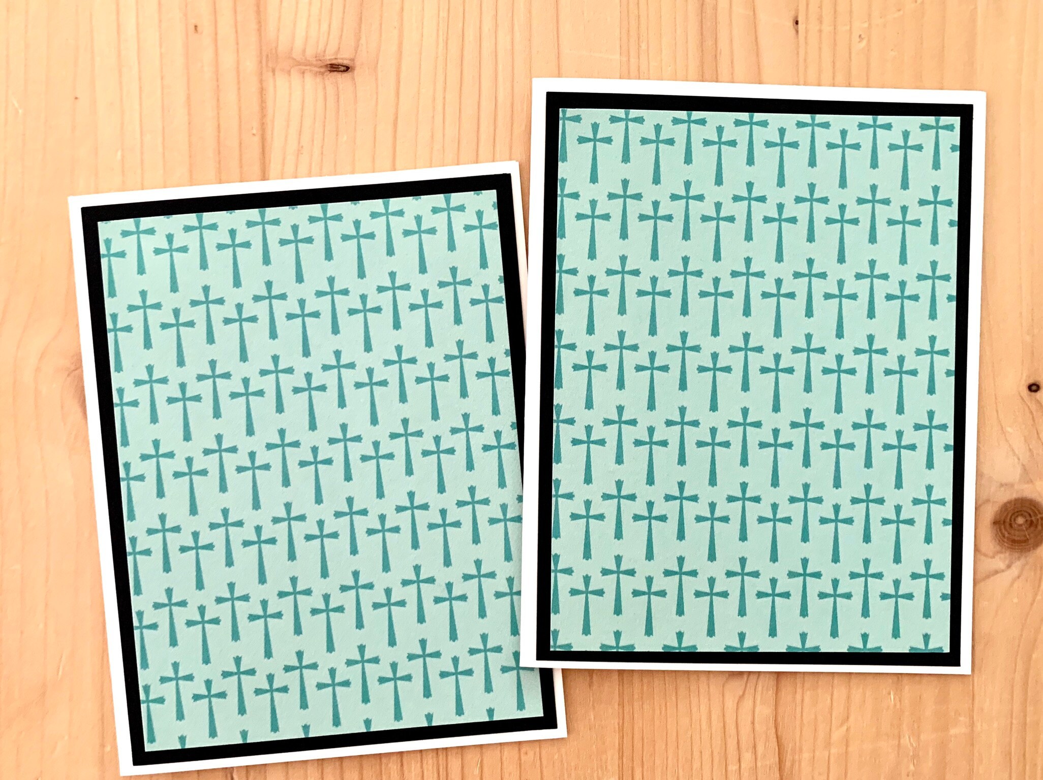 Christian Cross Cards. Set of 4 Blank Christian Cards for Any | Etsy