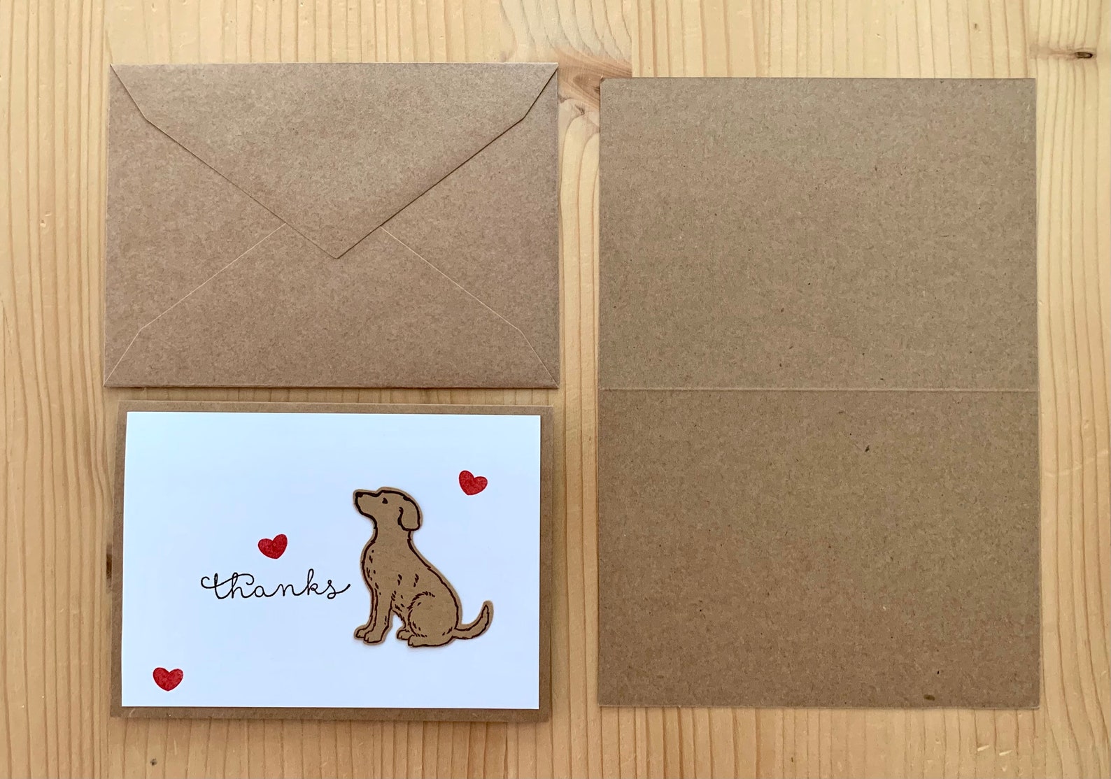 Handmade Dog Thank You Cards. Pet Sitter Thank You - Etsy