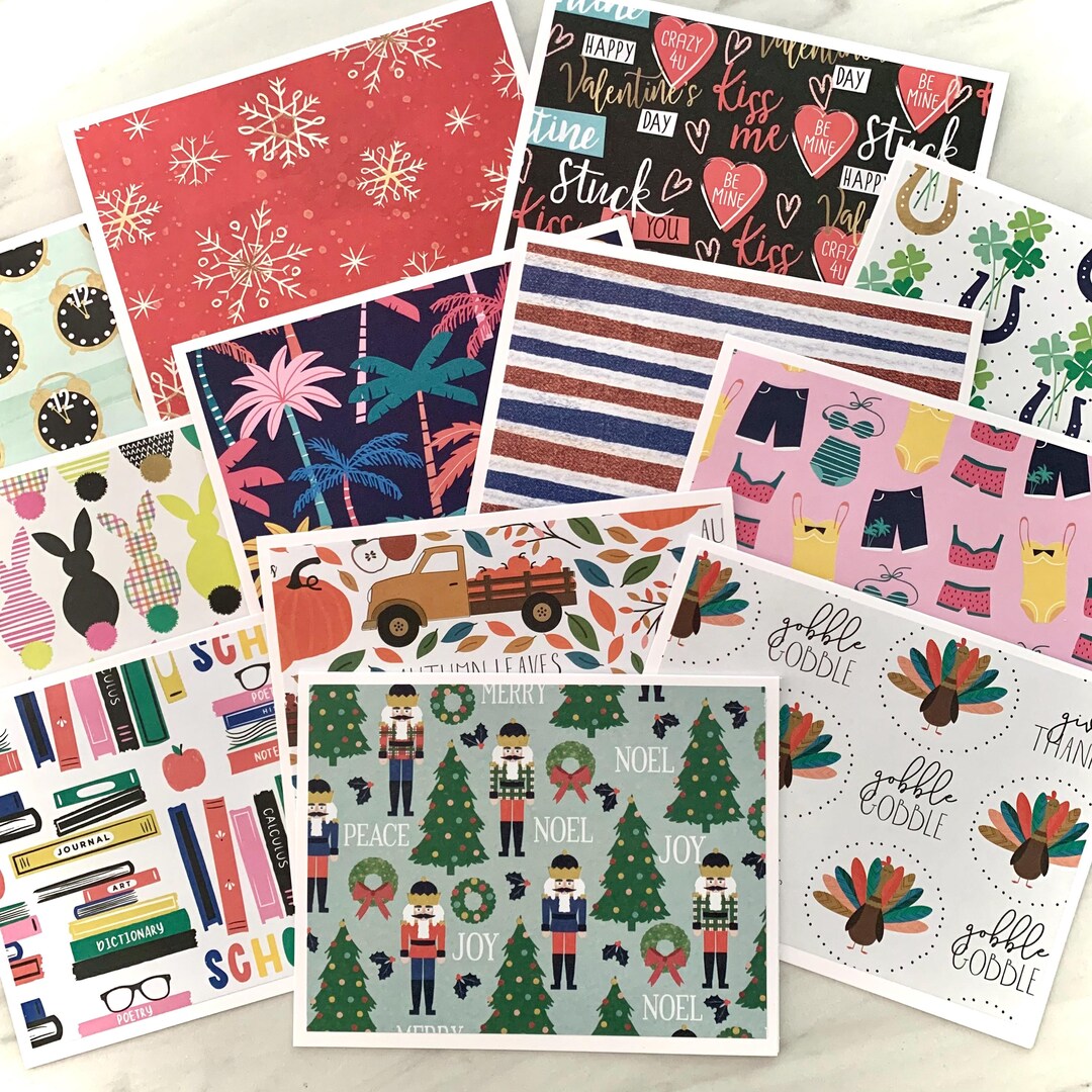 Every Holiday, Cards for a Year. Set of 12 Assorted Holiday and ...