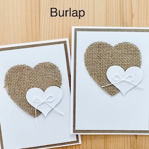 Rustic Wedding Card. Anniversary Card Handmade Card Featuring | Etsy