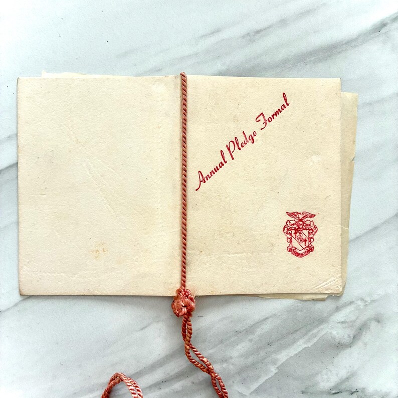 1957 Vintage Theta Chi Fraternity Annual Pledge Formal Program: Greek ...