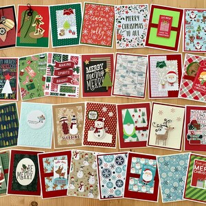 Handmade Christmas Cards. Set of 10 Holiday Greeting Cards - Etsy