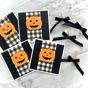 Halloween Gift Tags. Set of 4 Pumpkin Goodie Bag Name Tags - Etsy