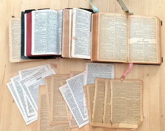 Old Bible Pages | Etsy