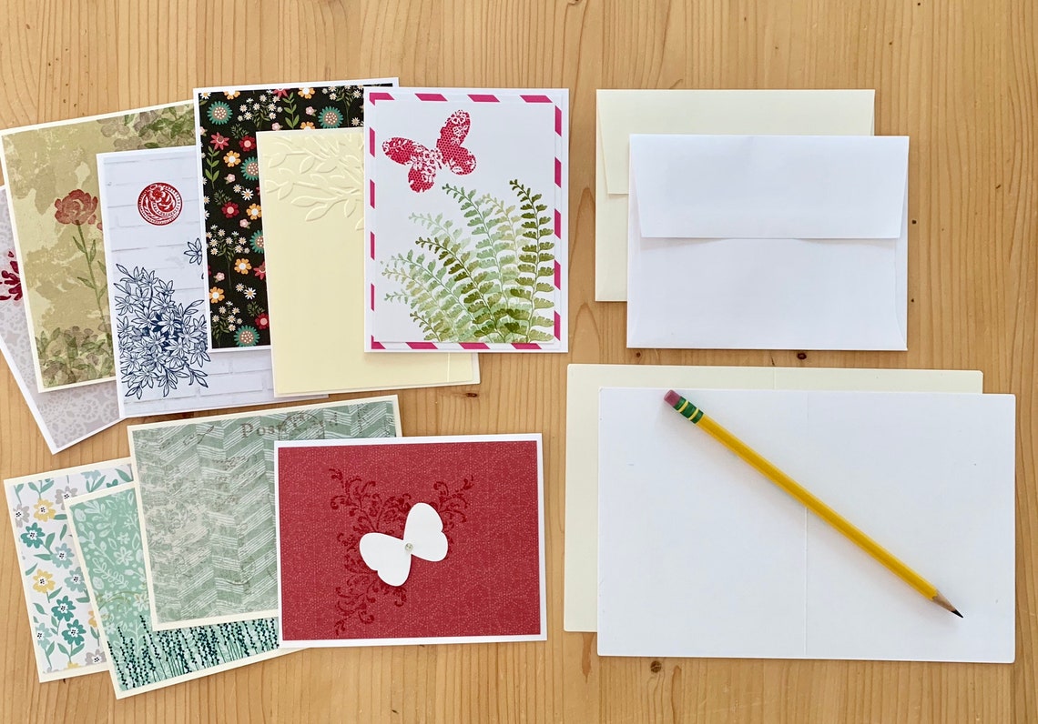 10 Blank Handmade Greeting Cards. All Occasion Cards. | Etsy