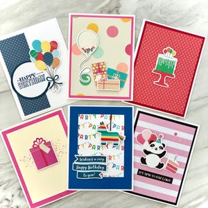 Handmade Birthday Card Set of 10, 25, 50, 100: Assorted Designs, Bulk ...