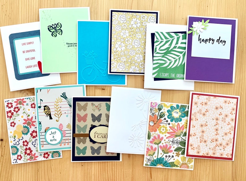 50 Handmade Cards. Set of Greeting Cards Variety Assortment. | Etsy