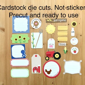 Barnyard 2420 Cardstock Die Cuts by Doodlebug Designs. Farm Ephemera ...