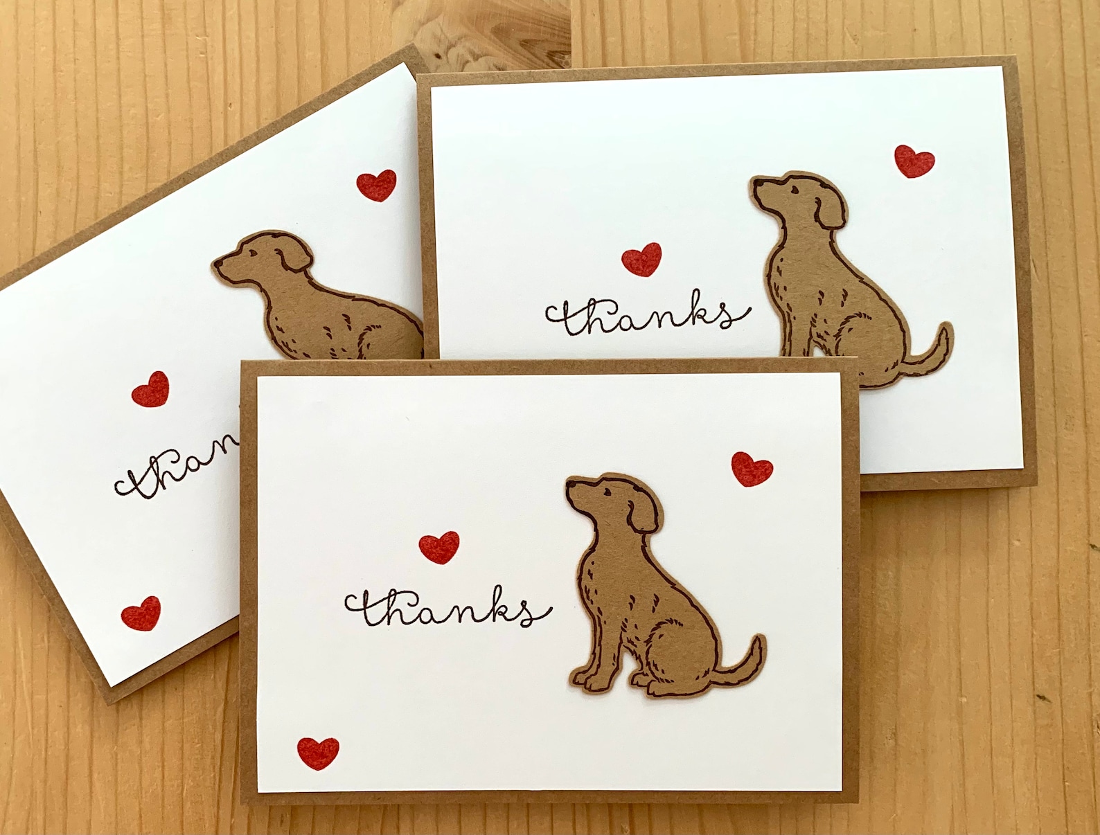 Handmade Dog Thank You Cards. Pet Sitter Thank You - Etsy