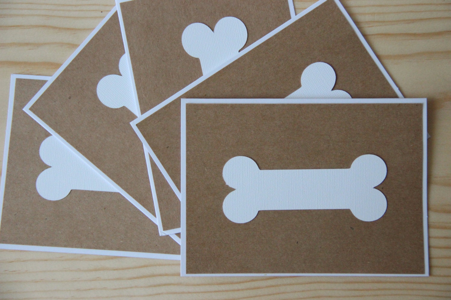 Dog Note Cards. Dog Bone Card Set. Blank Dog Cards. Dog | Etsy