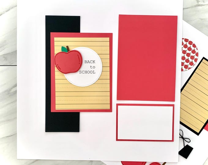 School Scrapbook Page Double Layout. Star Student Journaling. 12x12 ...