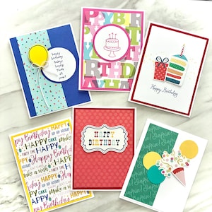 Handmade Birthday Card Set of 10, 25, 50, 100: Assorted Designs, Bulk ...