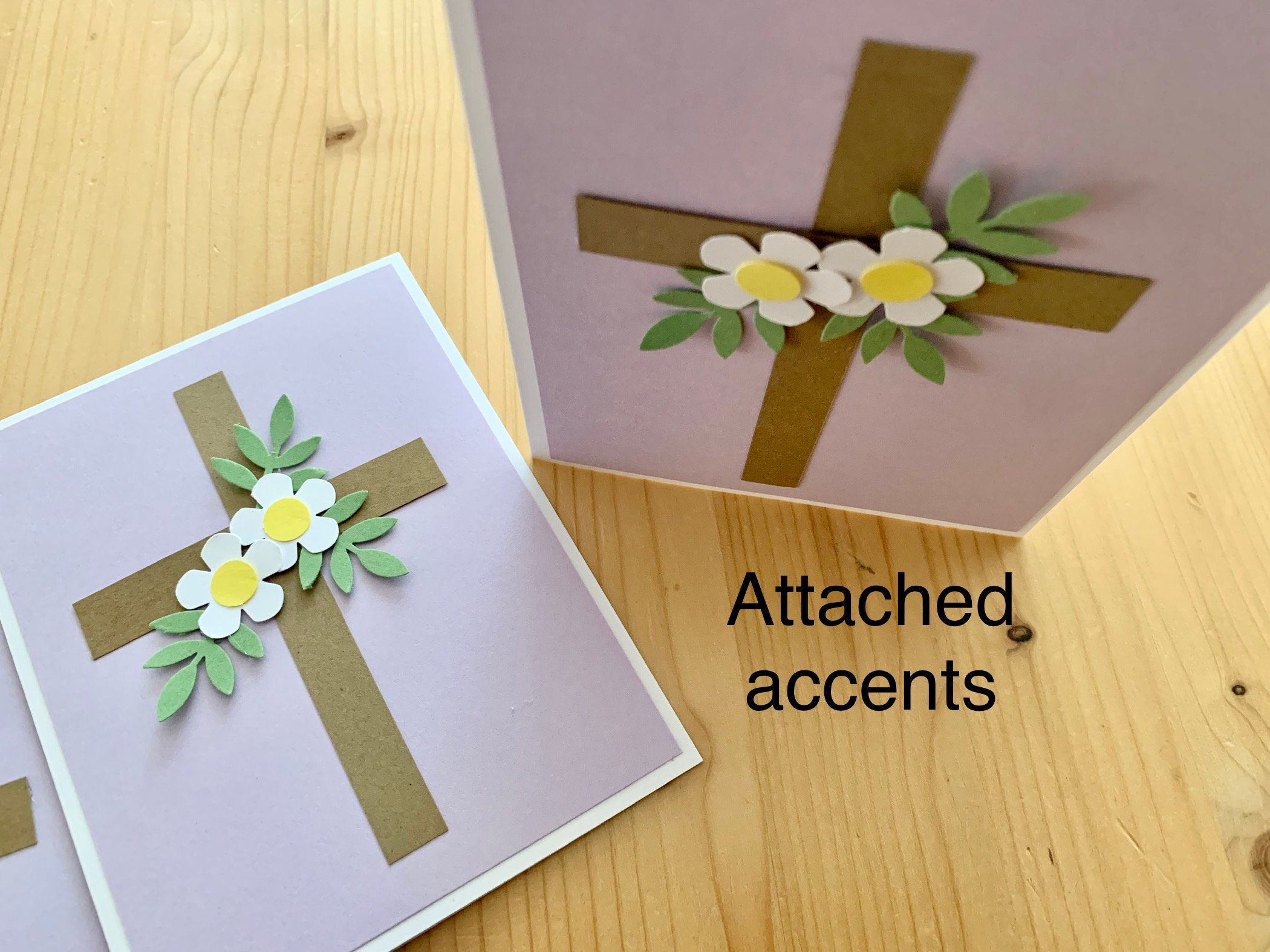 Christian Easter Card With Cross. Single Card Set of 3 or - Etsy