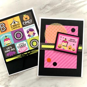 5 Handmade Halloween Cards. Variety Pack With 3D Embellishments - Etsy