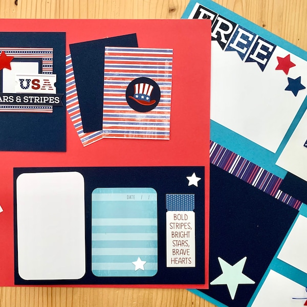 Patriotic Scrapbook - Etsy