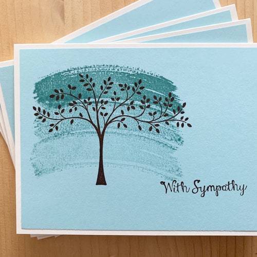 6 Handmade Sympathy Cards. Blank Sympathy Card Set. Condolence - Etsy