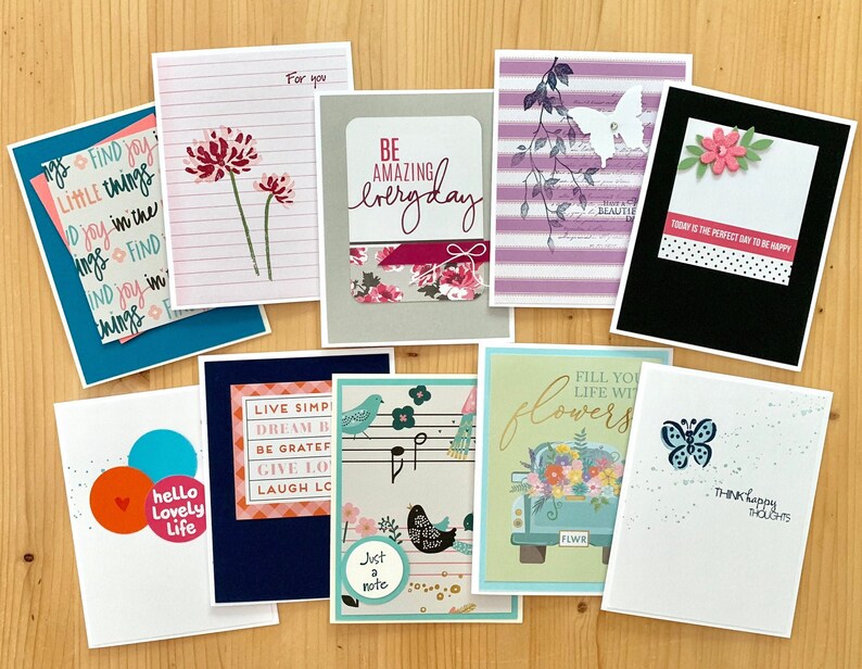 Just Because Card Set. All Occasion Cards with Positive | Etsy