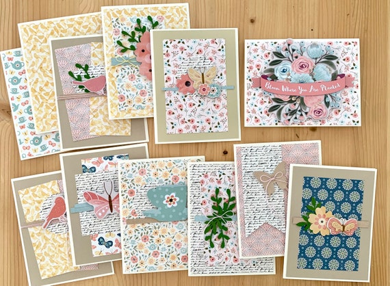 Handmade Cards. Set of 12 Blank Cards for All Occasions. - Etsy