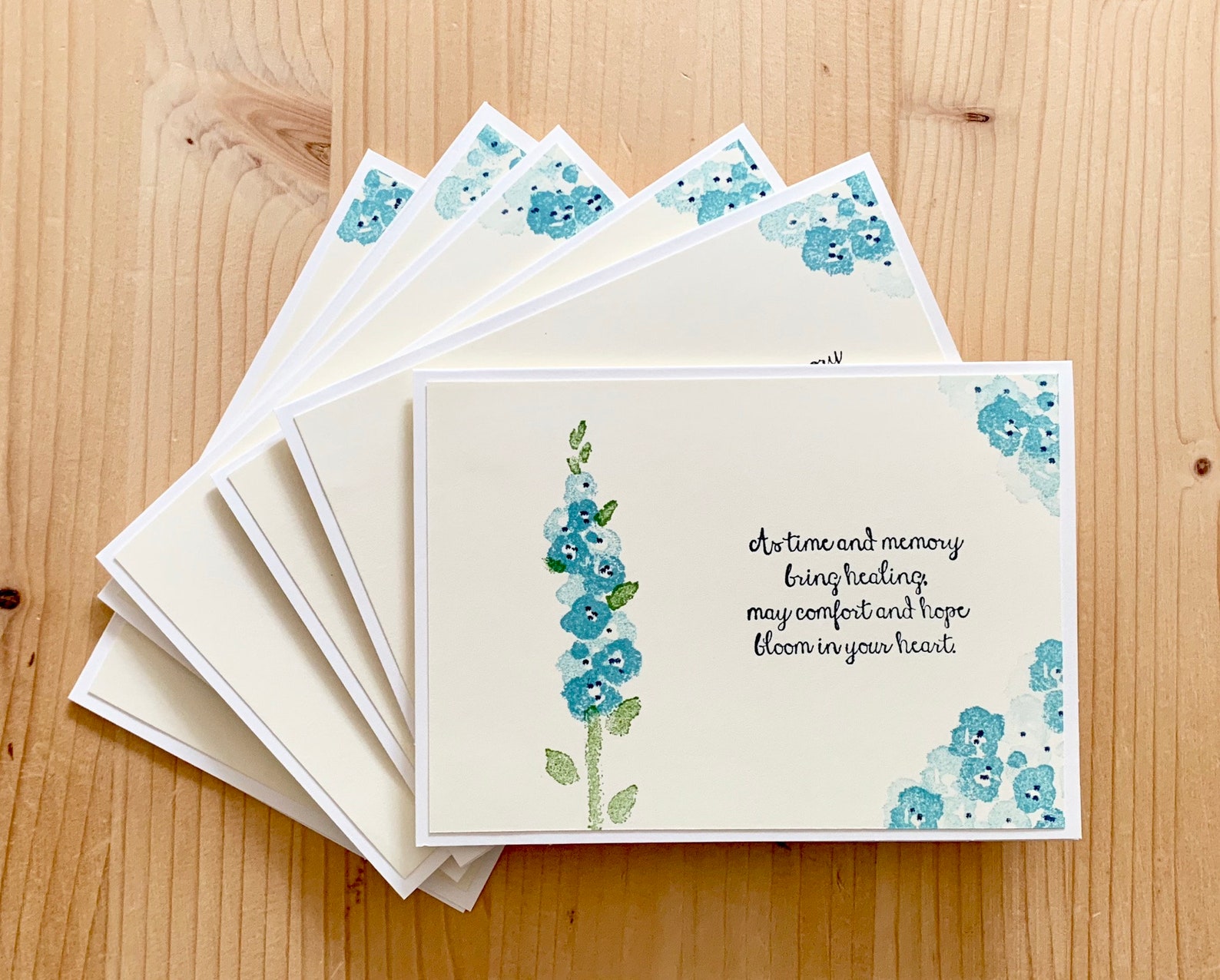 6 Handmade Sympathy Cards. Blank Sympathy Greeting Card Set - Etsy