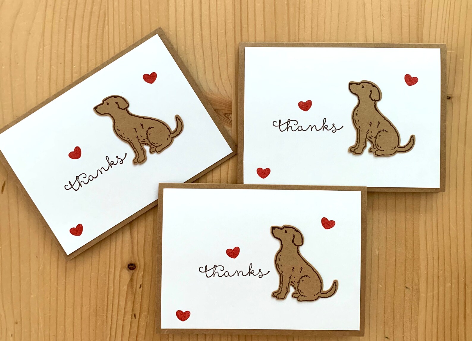 Handmade Dog Thank You Cards. Pet Sitter Thank You - Etsy