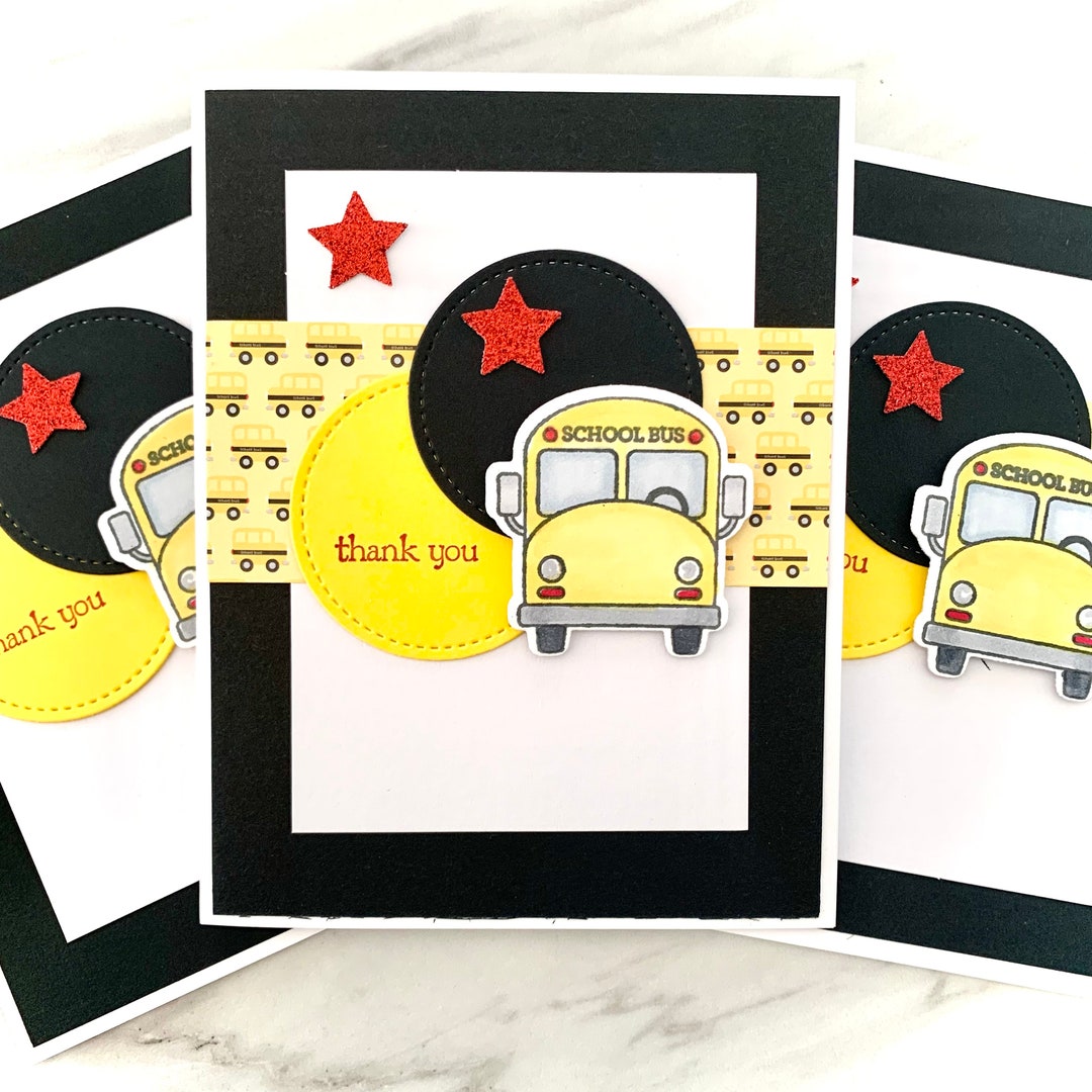 School Bus Driver Thank You Card or Gift Card Holder. Last Day of ...