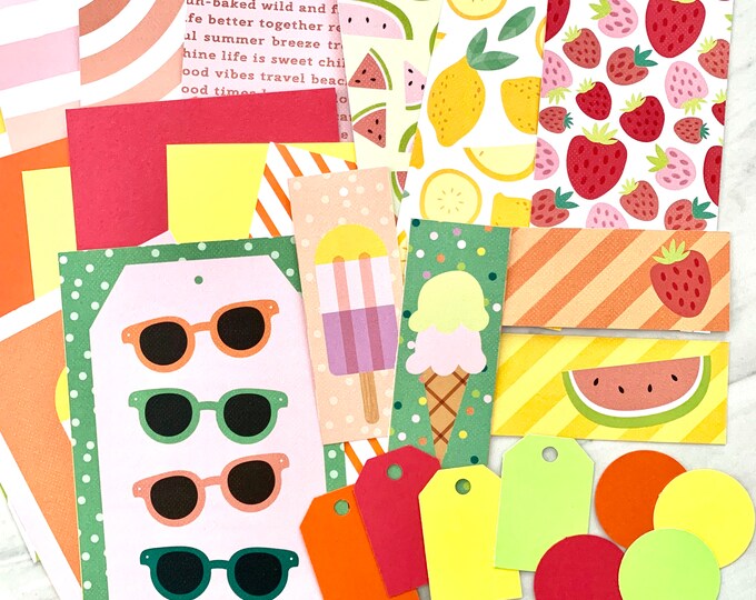Summer Ephemera. 30 Paper Pieces for Summer Junk Journals, Scrapbooks ...