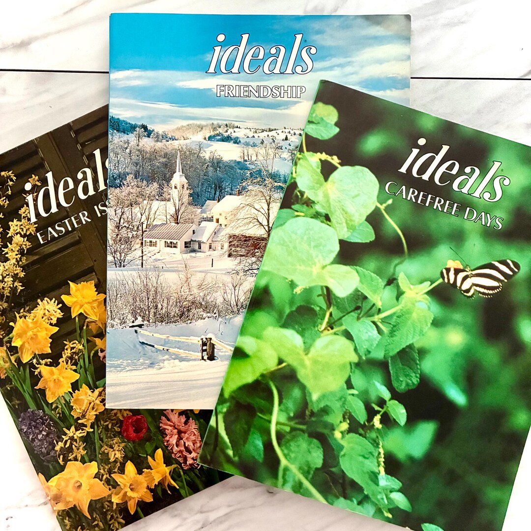 Ideals, Vintage Magazine Soft Covered Books From the 1970's and 1980's ...