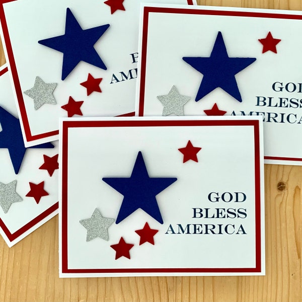 God Bless America Card - Etsy