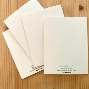 Bird Note Cards, Set of 4 or 10. Handmade Greeting Cards, Blank Inside ...