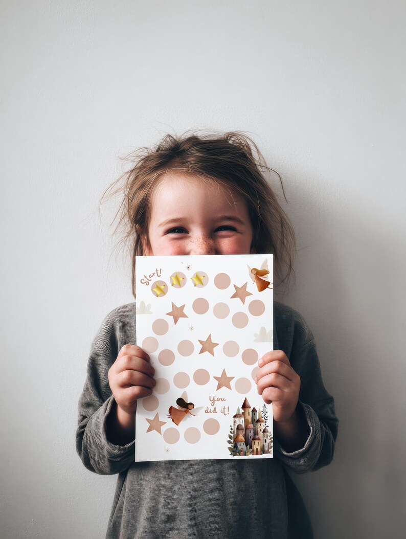 Fairy Reward Chart Printable, Potty Training, Chores, Habit Tracker ...