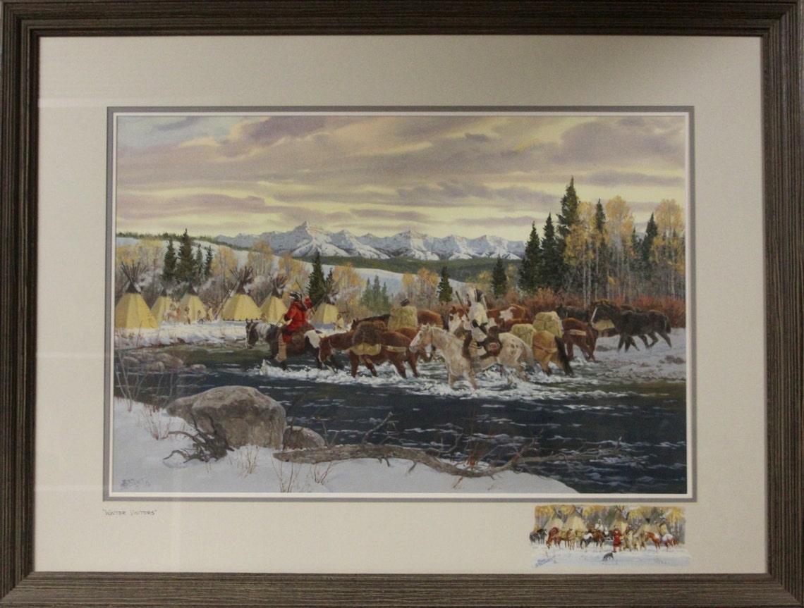 Winter Art : Ron Stewart Western Artist, Ron Stewart Art, Signed ...