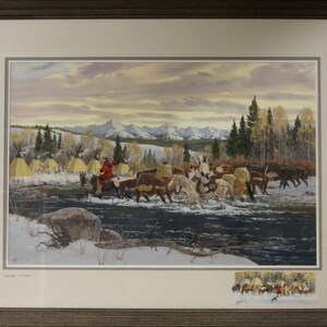 Winter Art : Ron Stewart Western Artist, Ron Stewart Art, Signed ...